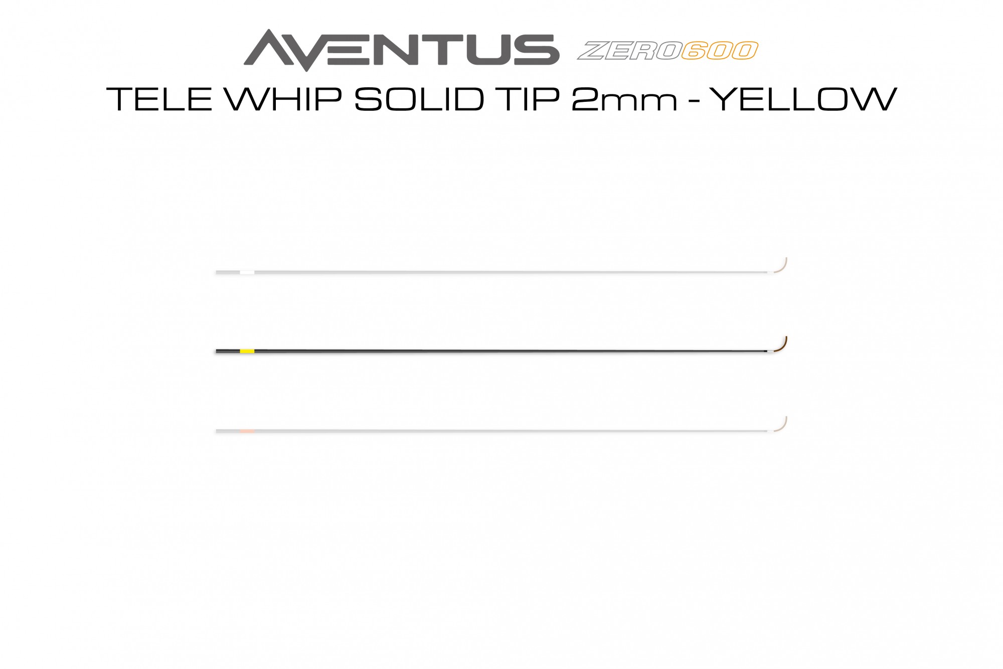 Aventus Tele Whip Solid Tip 2mm - Yellow | Tackle Guru